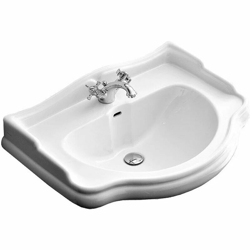 Раковина подвесная (73х54) Kerasan Retro 104701*1 белый