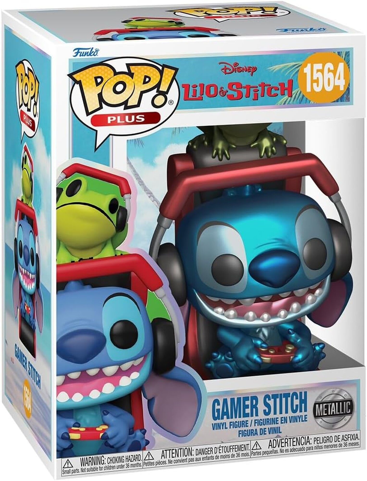 Фигурки Funko Pop Plus - Коллекционная фигурка DISNEY LILO & STITCH Стич-геймер - Фанко 1564