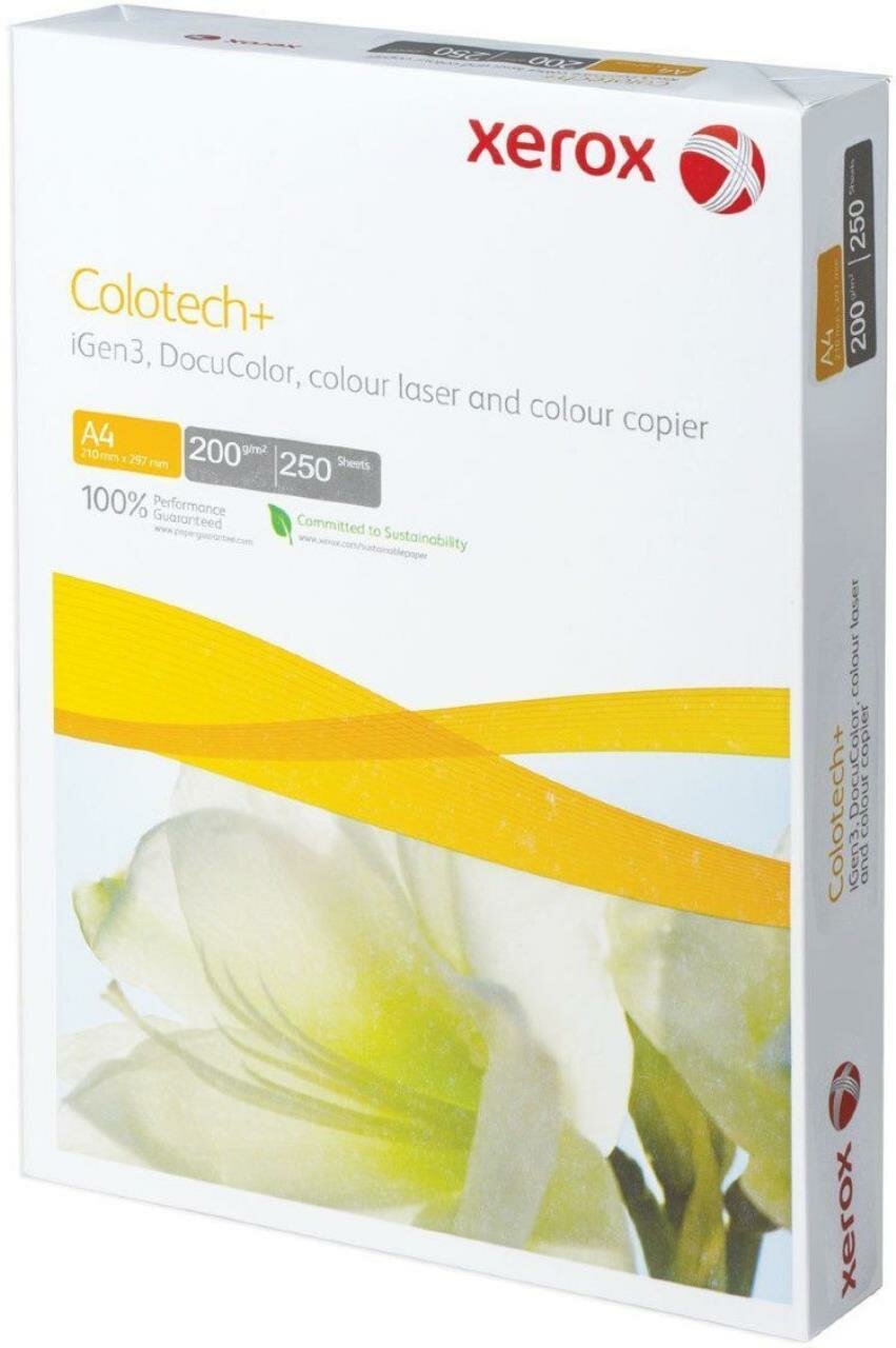 Бумага для полноцветно лазерно печати Xerox Colotech Plus А4 200 г м2 250 л.