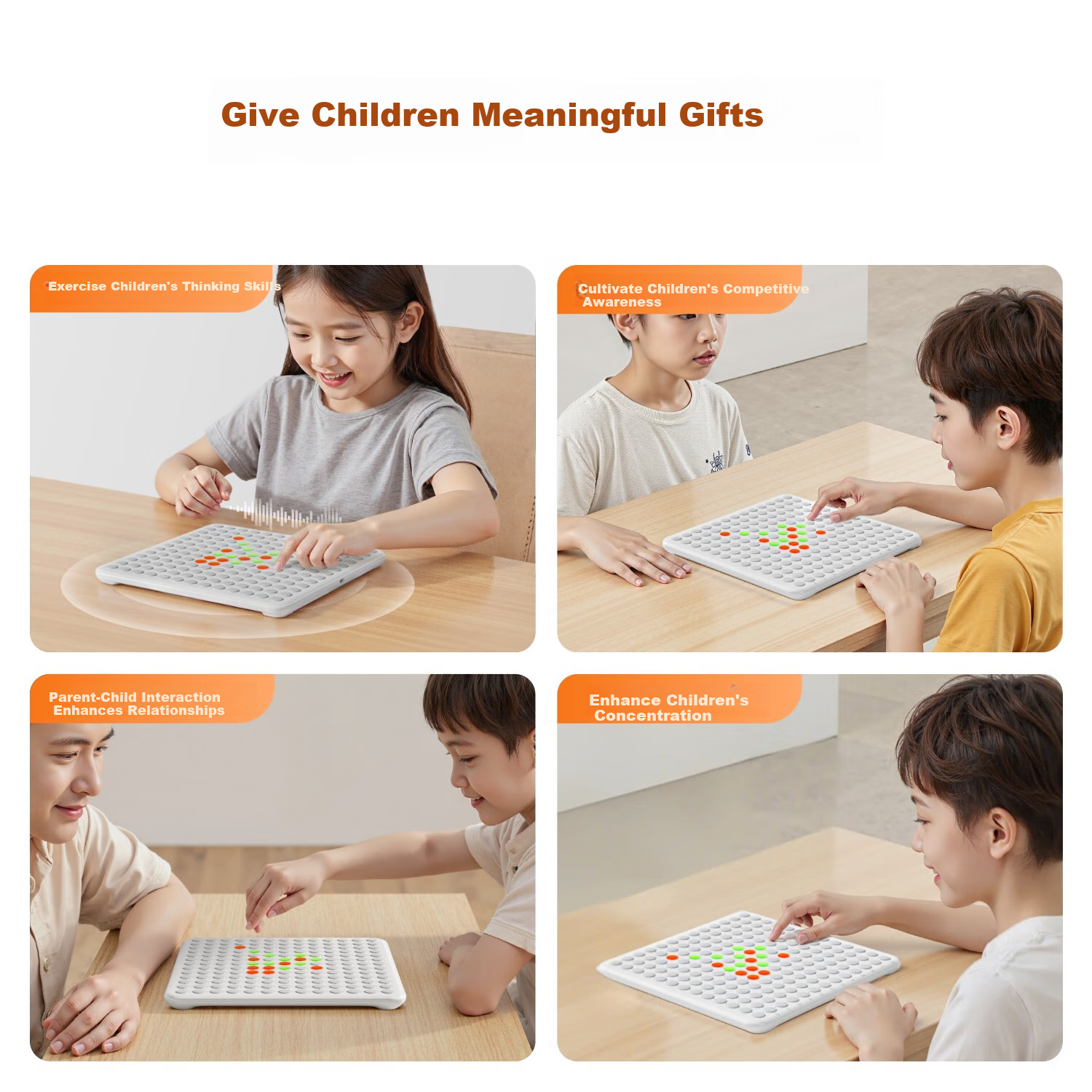 Dangdangli AI умная шахматная доска с 15 играми для детей, обучающая электронная доска в подарок Цвет：Обновленная AI