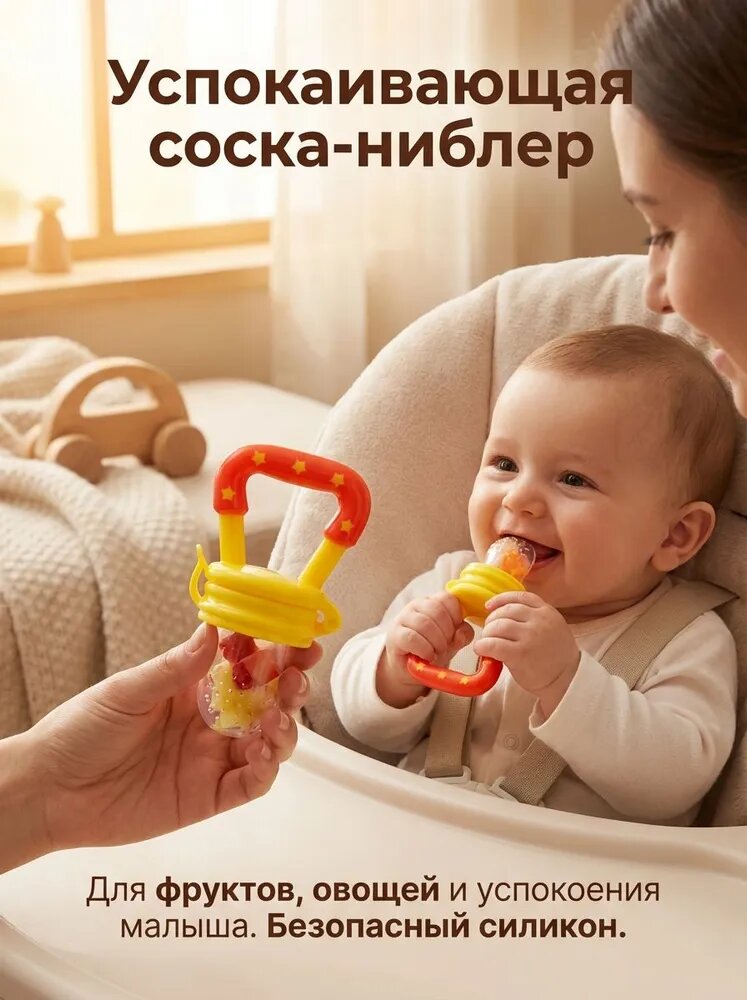 Многофункциональная пустышка, детская фруктовая поилка, 2 штуки одинакового размера