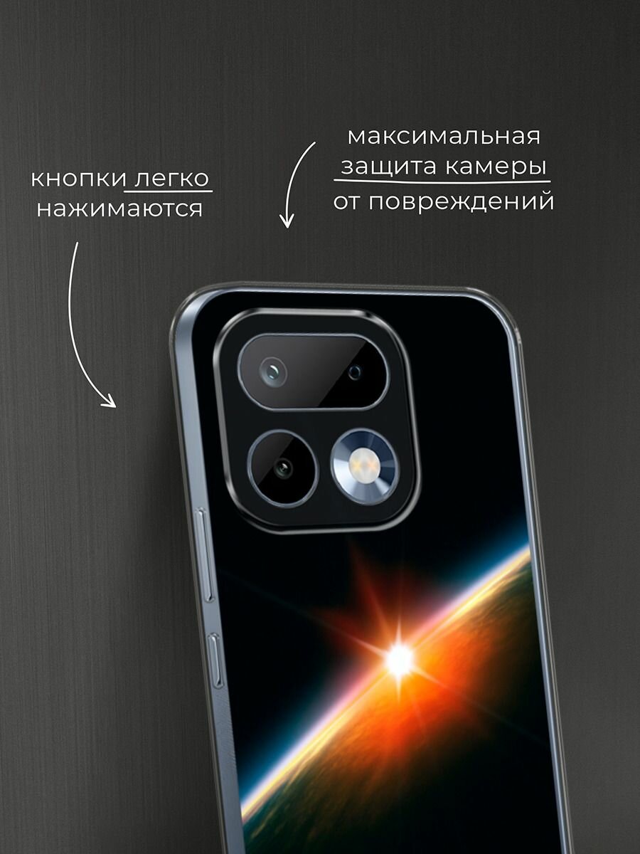 Силиконовый чехол на Realme 16 Pro / Реалме 16 Про с принтом Космос 9 — фото 1