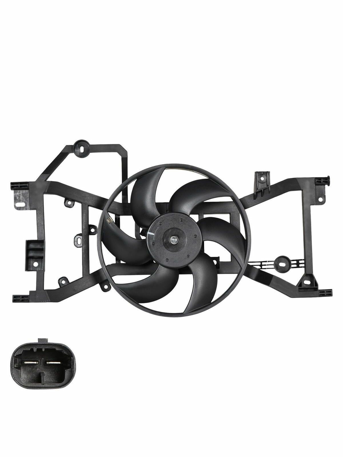 Электровентилятор охлаждения (с кожухом) LUZAR LFK0978 для а/м Лада Vesta, Renault Logan II / Рено Логан, Лада Веста