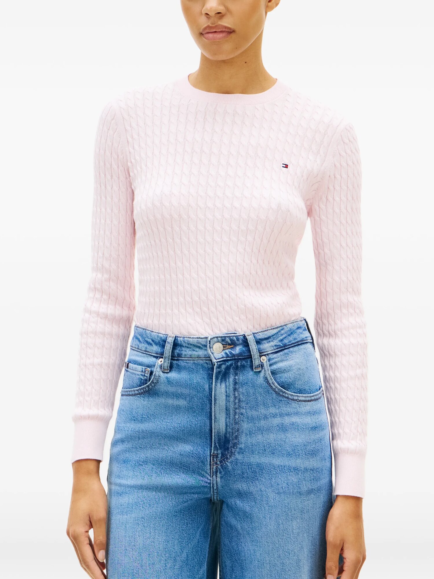 Свитер TOMMY HILFIGER Cable-knit sweater, размер 46 EU — фото 1