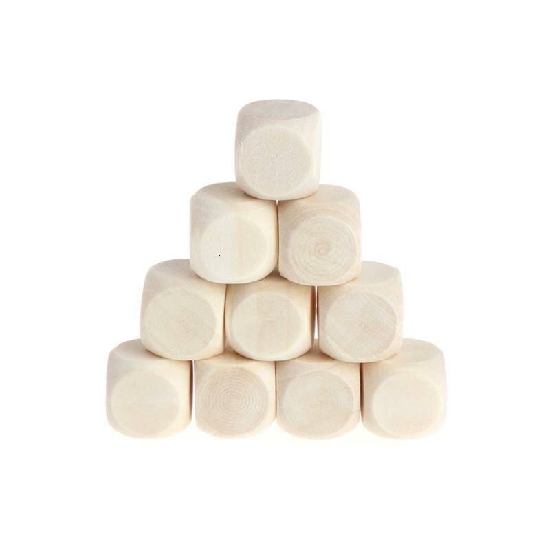 Деревянные кубики для игр, 10 шт, 12mm