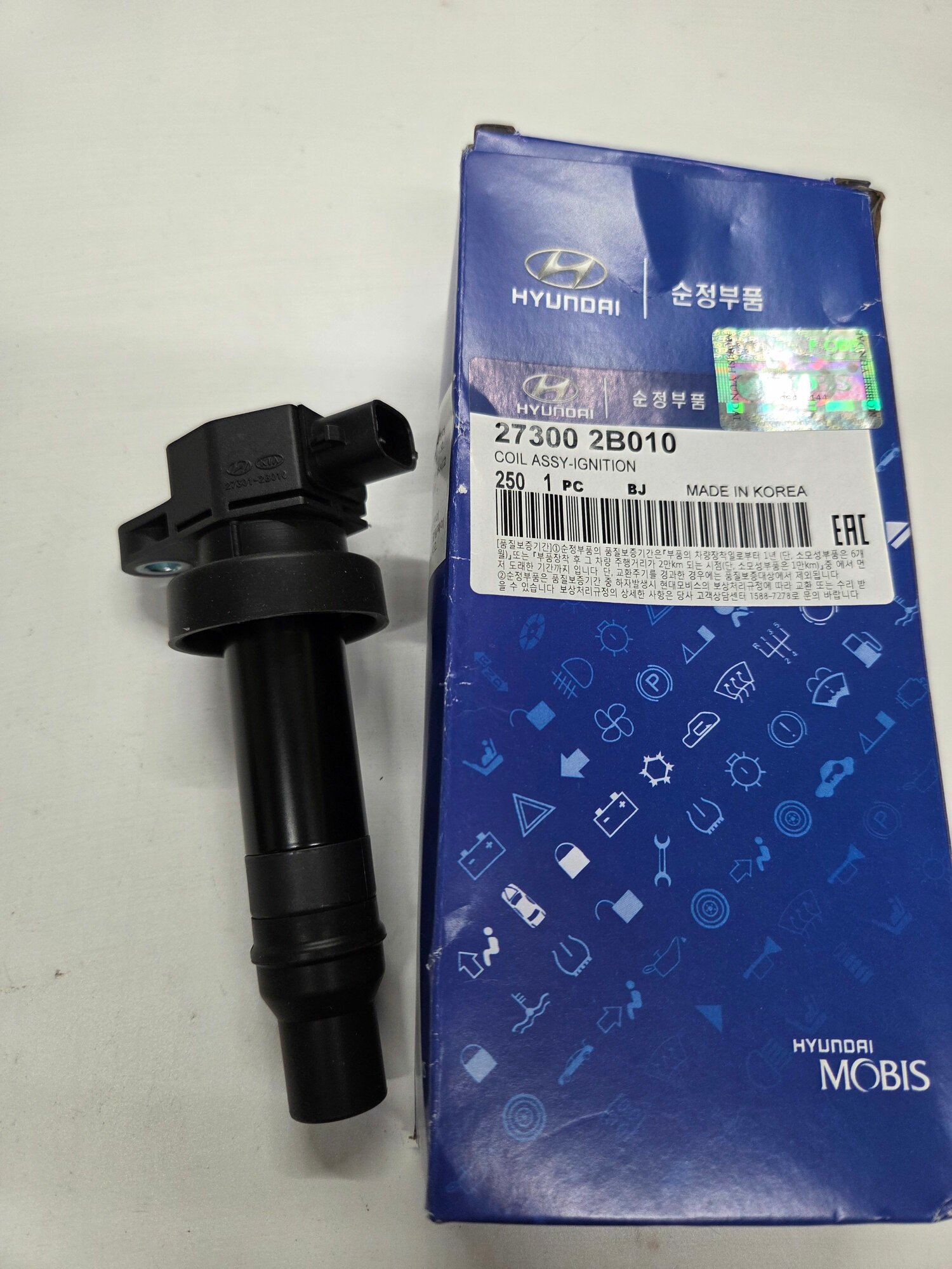 Модуль(катушка) зажигания Hyundai Solaris i20/i30/i40 Kia Rio III /наконечник/ 273002B010