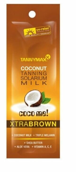 Молочко-ускоритель для загара в солярии с бронзатором TANNYMAXX "Xtra Brown COCONUT Milk" 15 мл