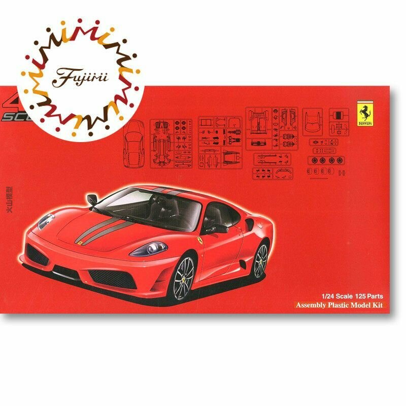 Сборная модель Машинка Fujimi-12336 1/24 Ferrari F430 Scuderia car model kit
