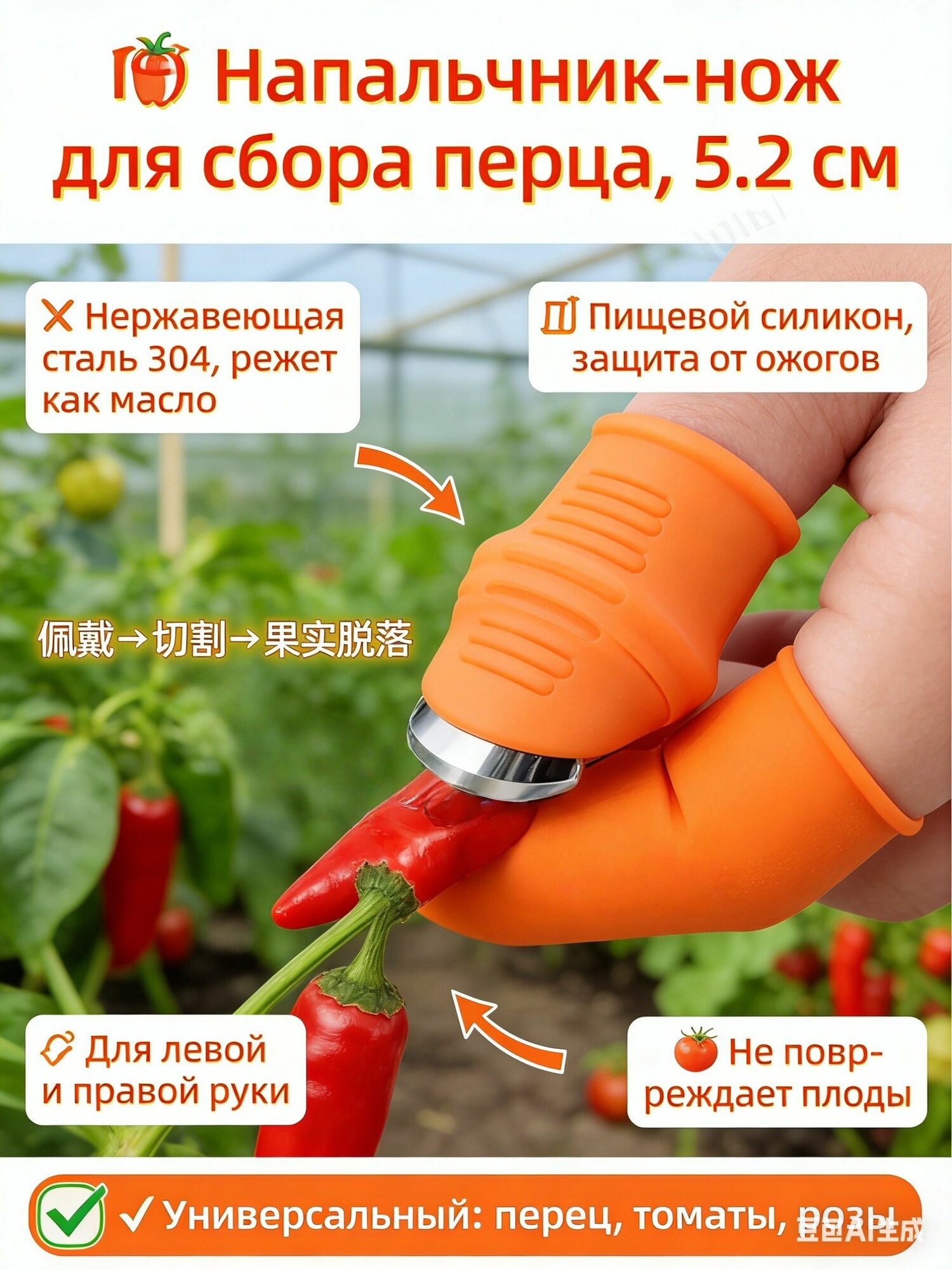 Плодосборник,4х2х5.2см