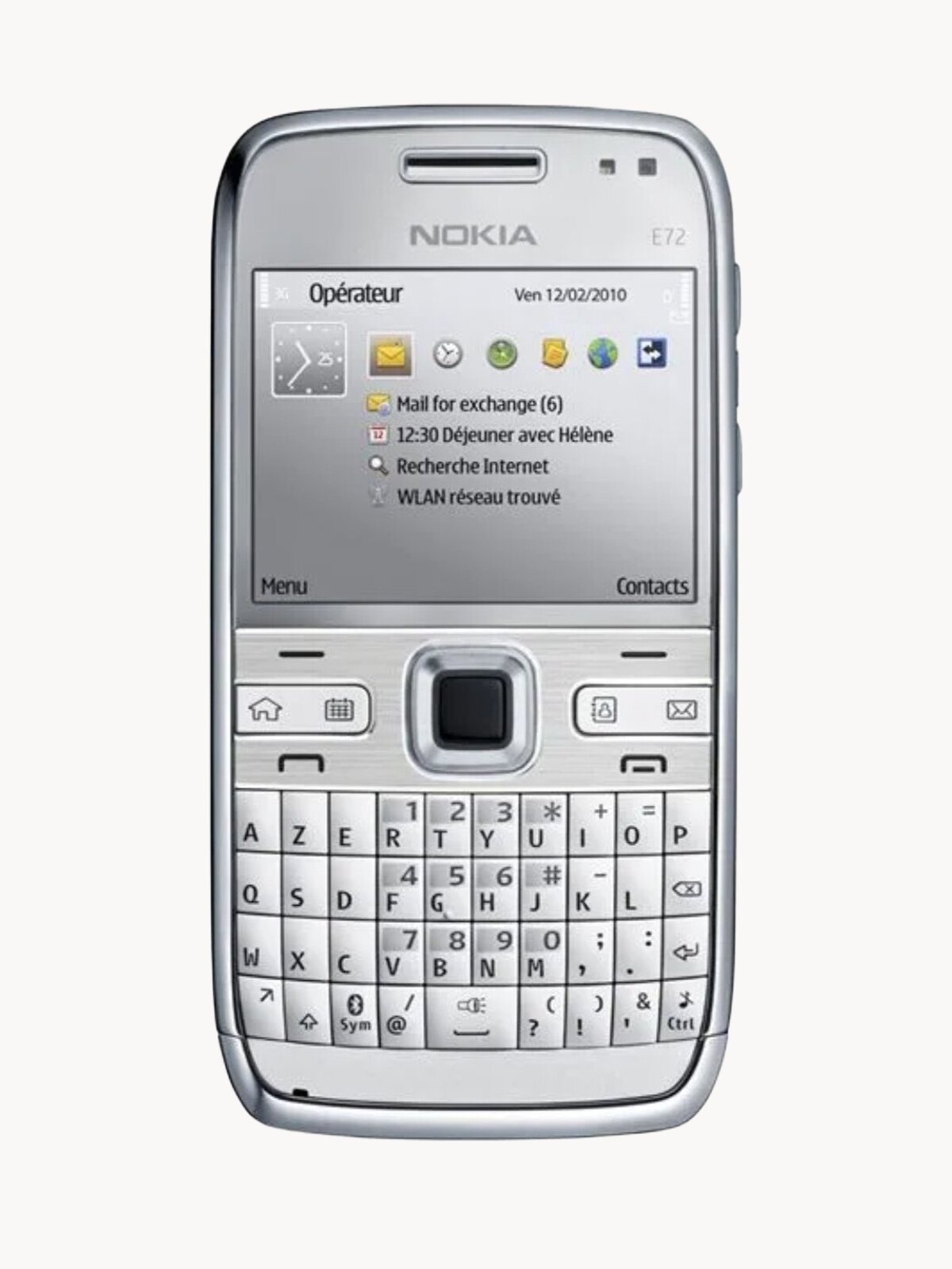 Мобильный телефон Nokia E72 3G, Bluetooth 5MP, GPS, WIFI, FM , серебро (Silver)