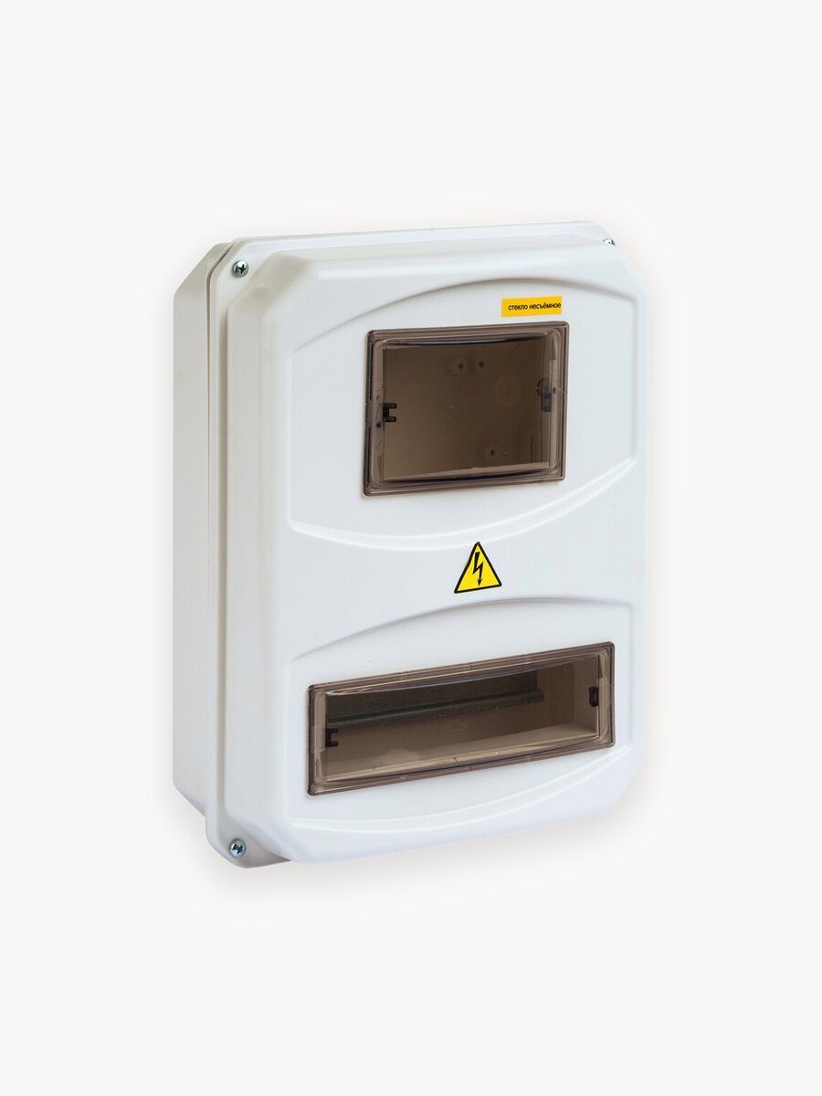 Щит электрический EKF Basic учетно-распределительный навесной уличный ЩУРн-П 3/10 на 10 модулей, IP55