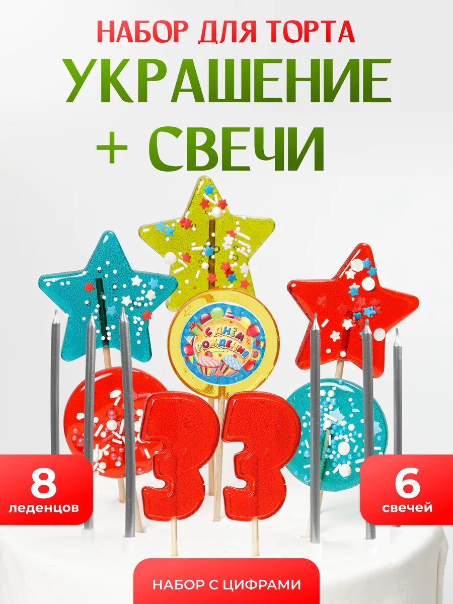 Украшения для торта. Цифра 33
