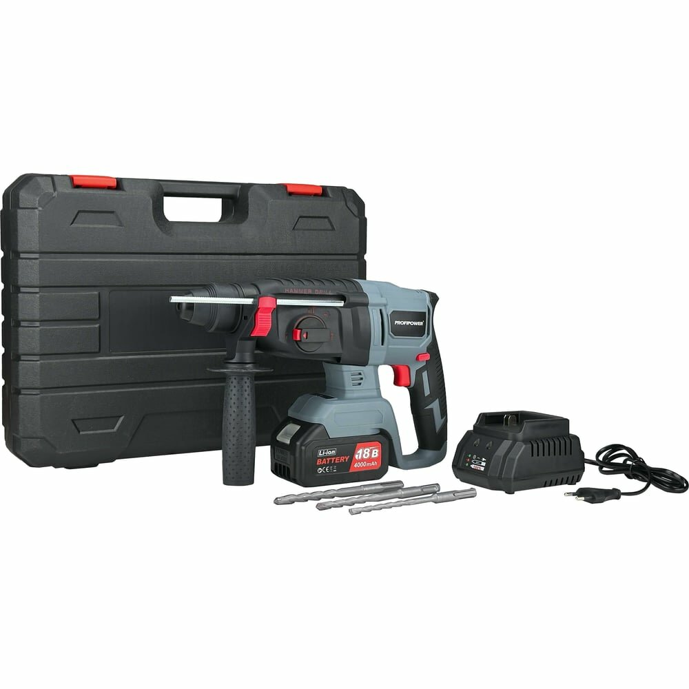 Аккумуляторный беcщеточный перфоратор Profipower MKDHR-18V