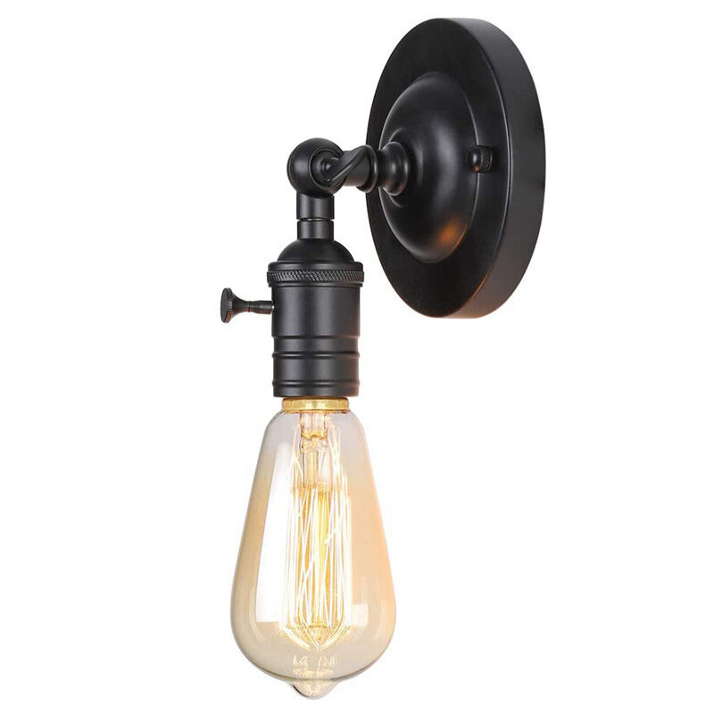 Регулируемая прикроватная настенная лампа в американском стиле ретро для спальни--