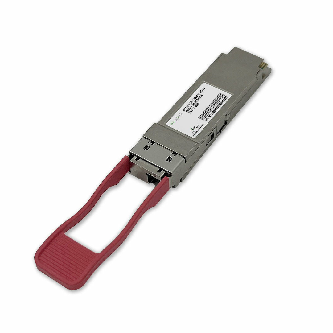 Модуль QSFP28 WDM 100 Гбит/с, 10 км, 1330/1270 нм, SMF, LC