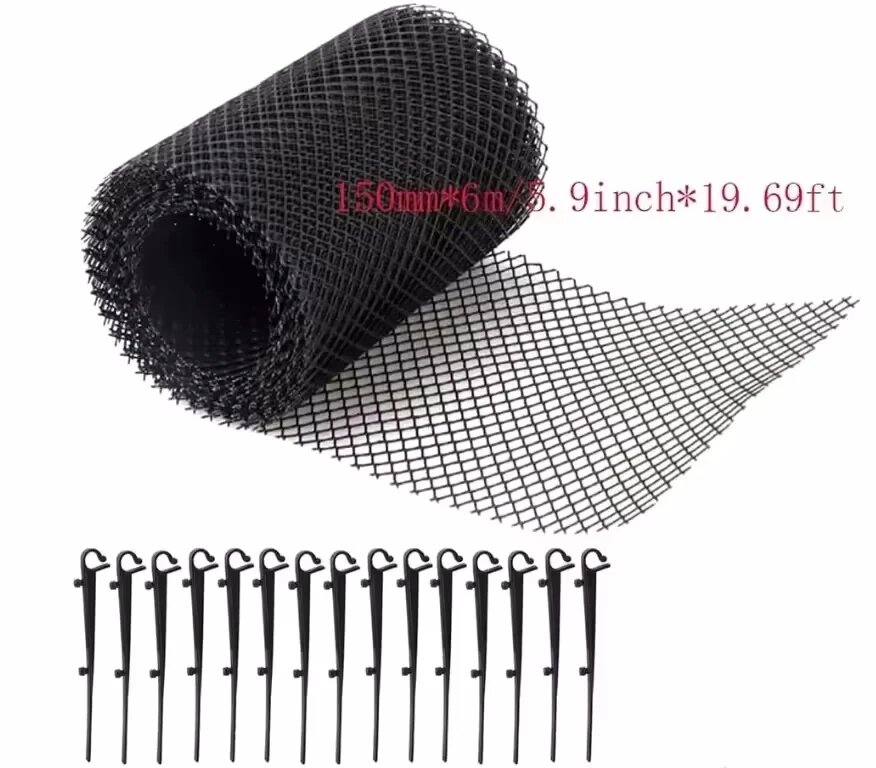 Сетка для водостока 15 см × 6 м