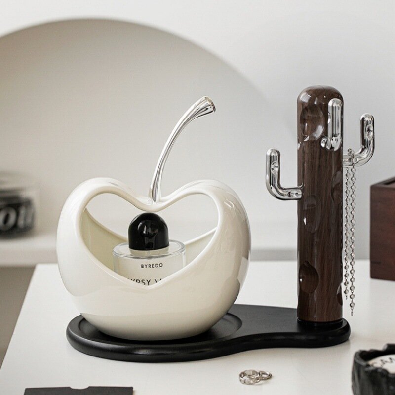 Конфетница фарфор, диаметр26 см, высота23 см, белая ，Ваза для конфет