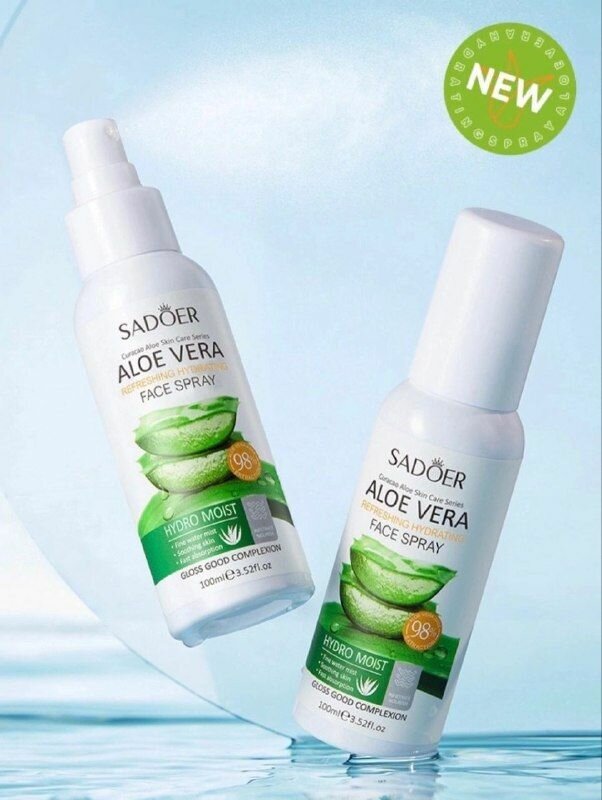 SADOER. Спрей увлажняющий для лица, с Алое Вера. 100мл.
