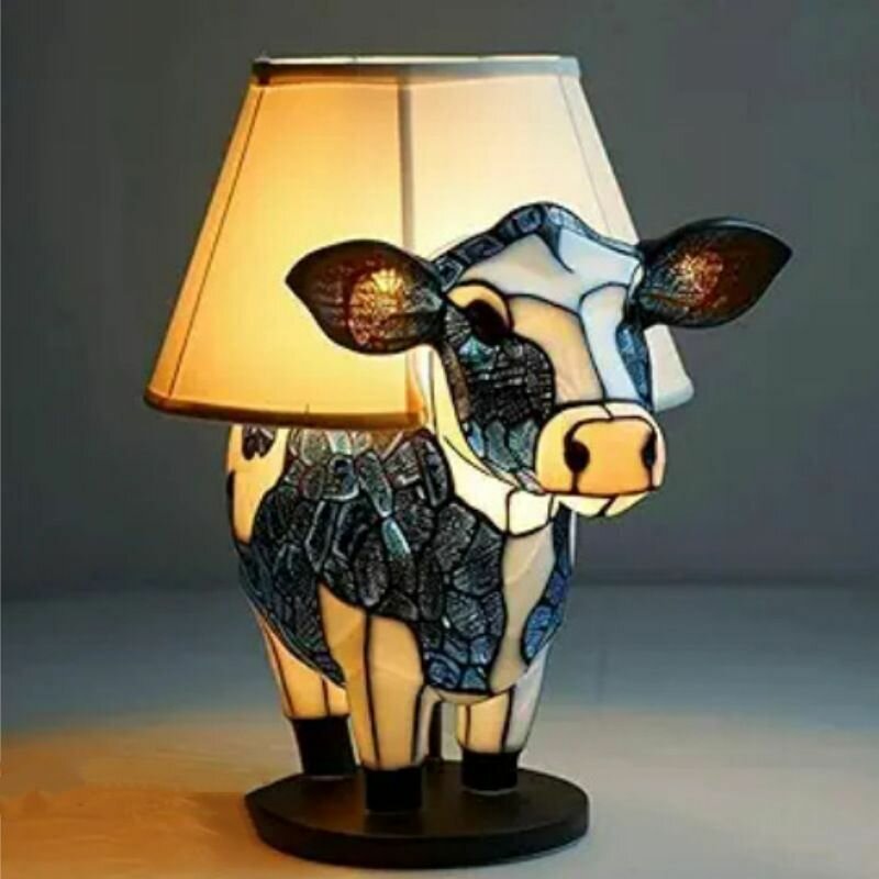 Настольная лампа "Маленькая корова", USB, с подсветкой, 15 см
