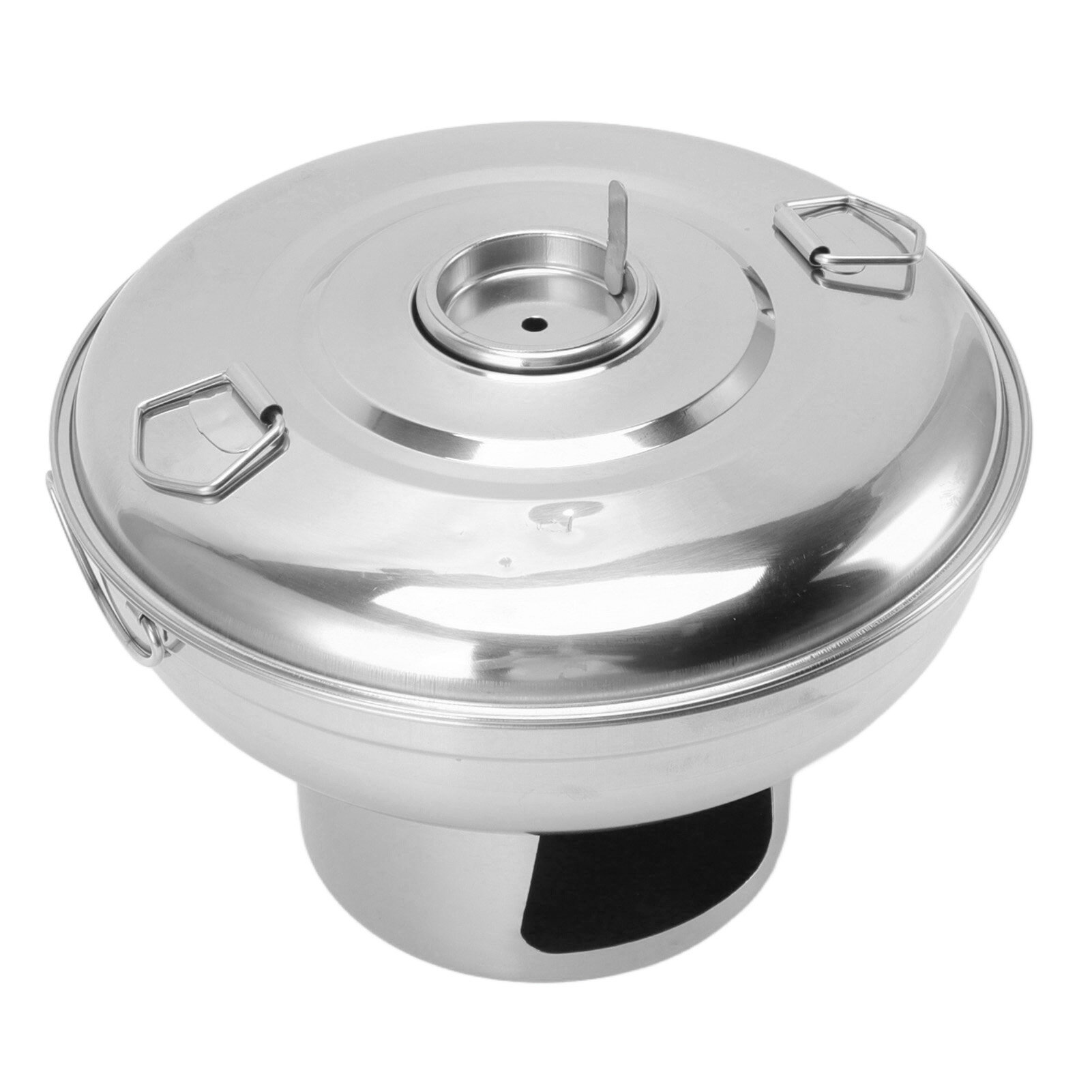 Портативный угольный горячий горшок из нержавеющей стали, небольшой горшок с сухим льдом для одного человека, горячий горшок для чая с молоком, серебро