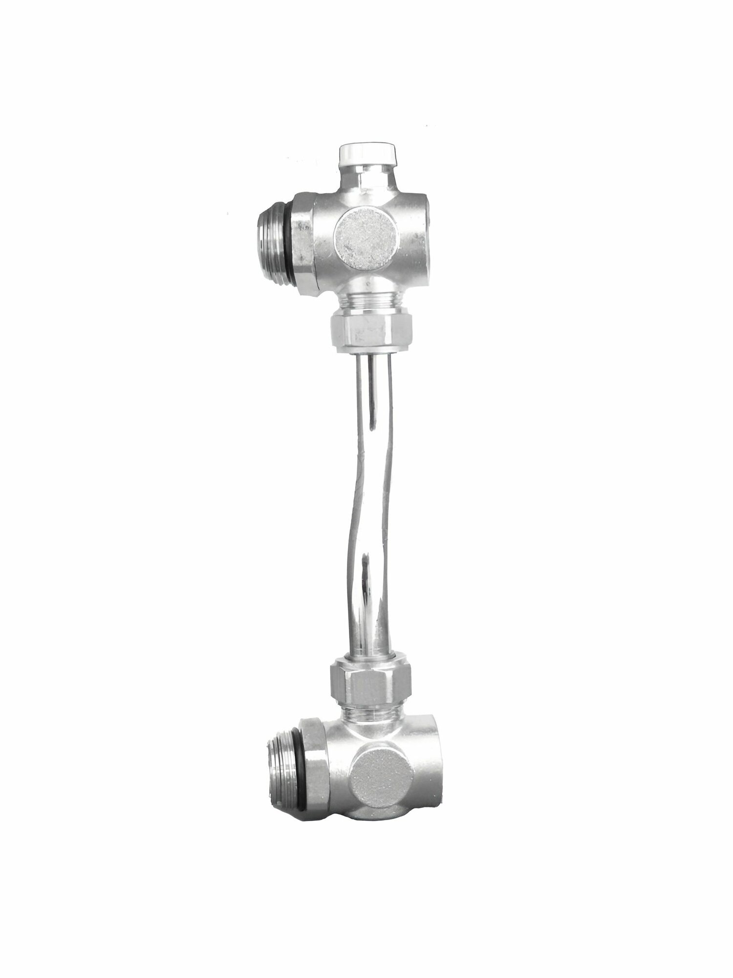 Байпас коллекторный проходной регулируемый 1" НР 210 мм TIM M307-4