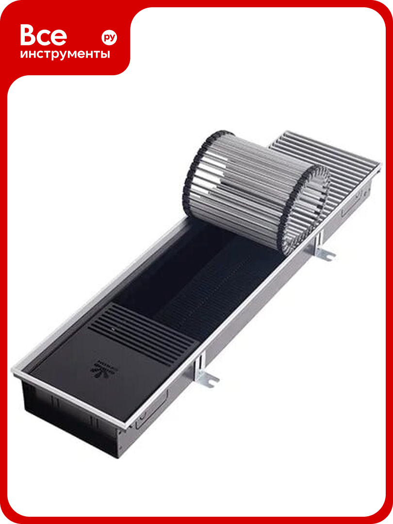 Внутрипольный конвектор GEKON eco с решеткой una h09 l080 t18 (без клапана) GETL0.00908018/UNA/NV