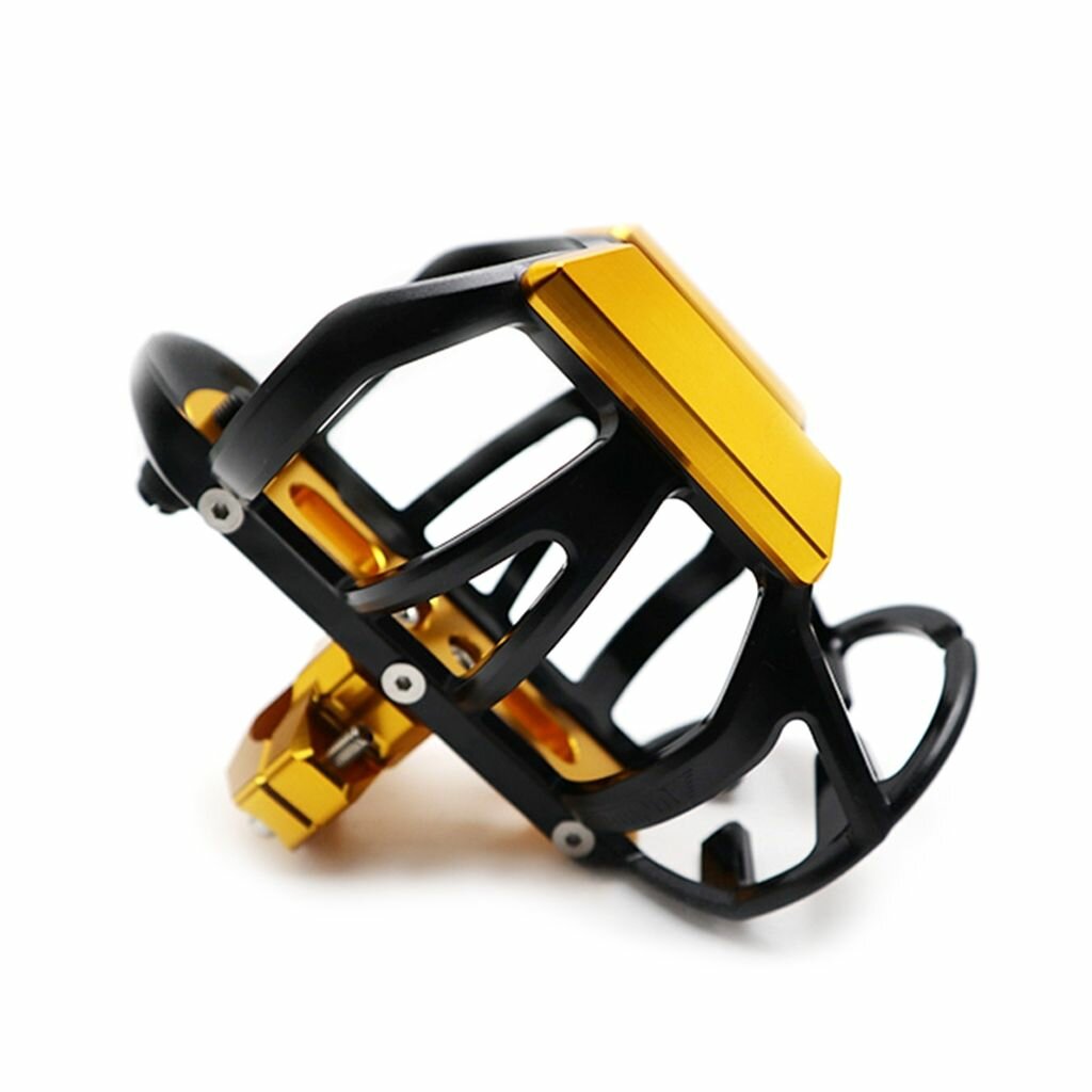 Мотоцикл, электровелосипед, велосипед, подставка для чайника, напитков, универсальная модель без перфорации-золотой