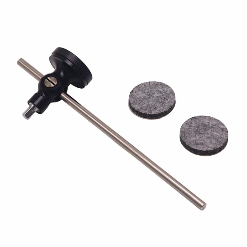 Педальный молоток Барабанная установка Jazz drum Pedal Alloy с двойной головкой молотка-черный