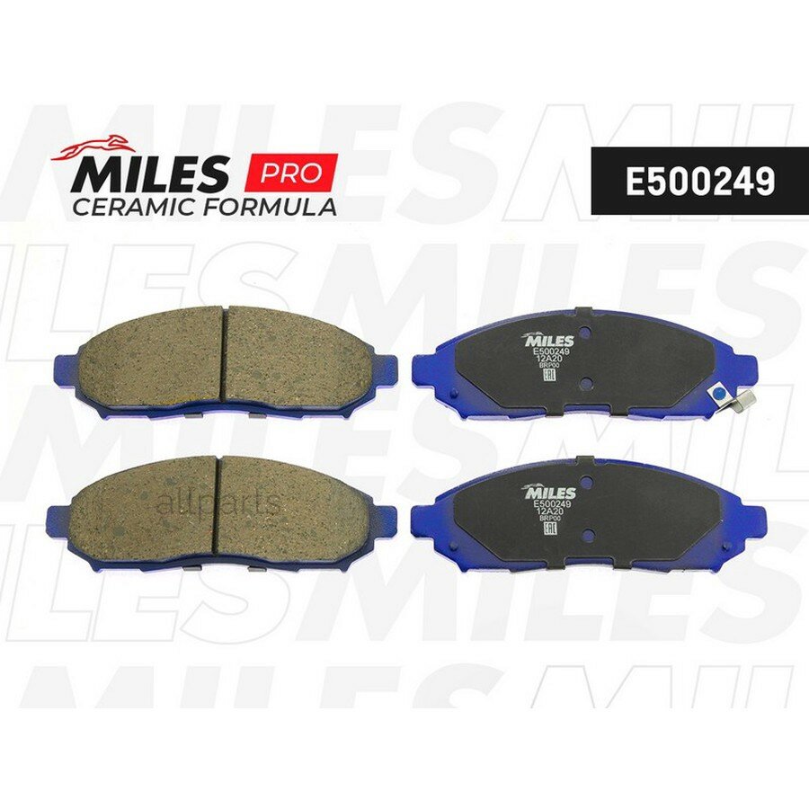 MILES E500249 Колодки тормозные NISSAN NAVARA/PATHFINDER 2.5D 05- пер. Ceramic PRO