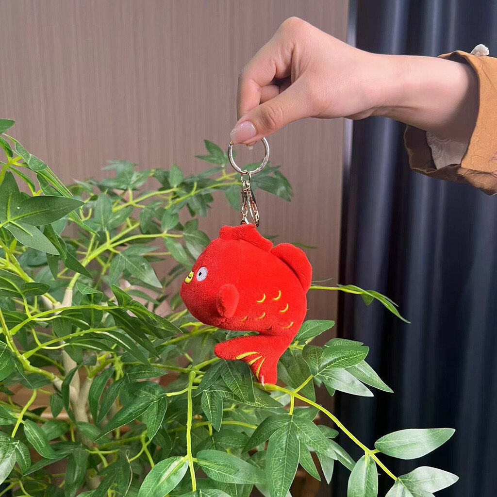 Подвеска-игрушка в виде рыбы wenchang красная золото, милый животное для всех возрастов