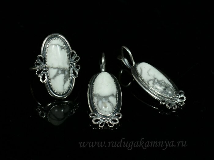 Комплект бижутерии, кахолонг