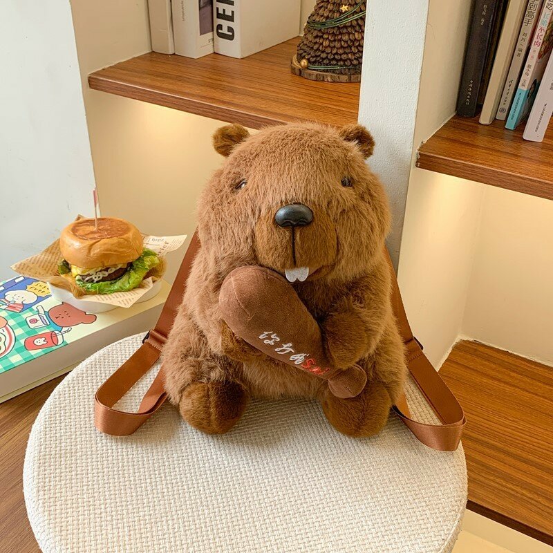 Marmots рюкзак мягкая игрушка крыса с застежкой-молнией для повседневных путешествий и идеи подарка stick 30см