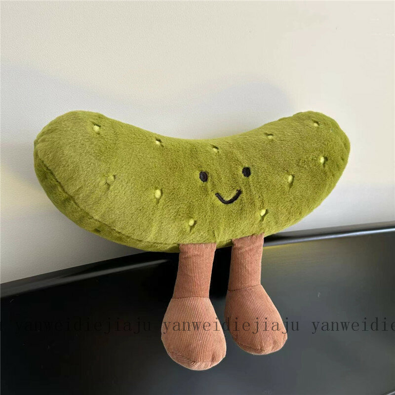Cute potato stuffed cushion with soft fluffy material for room decor pickle