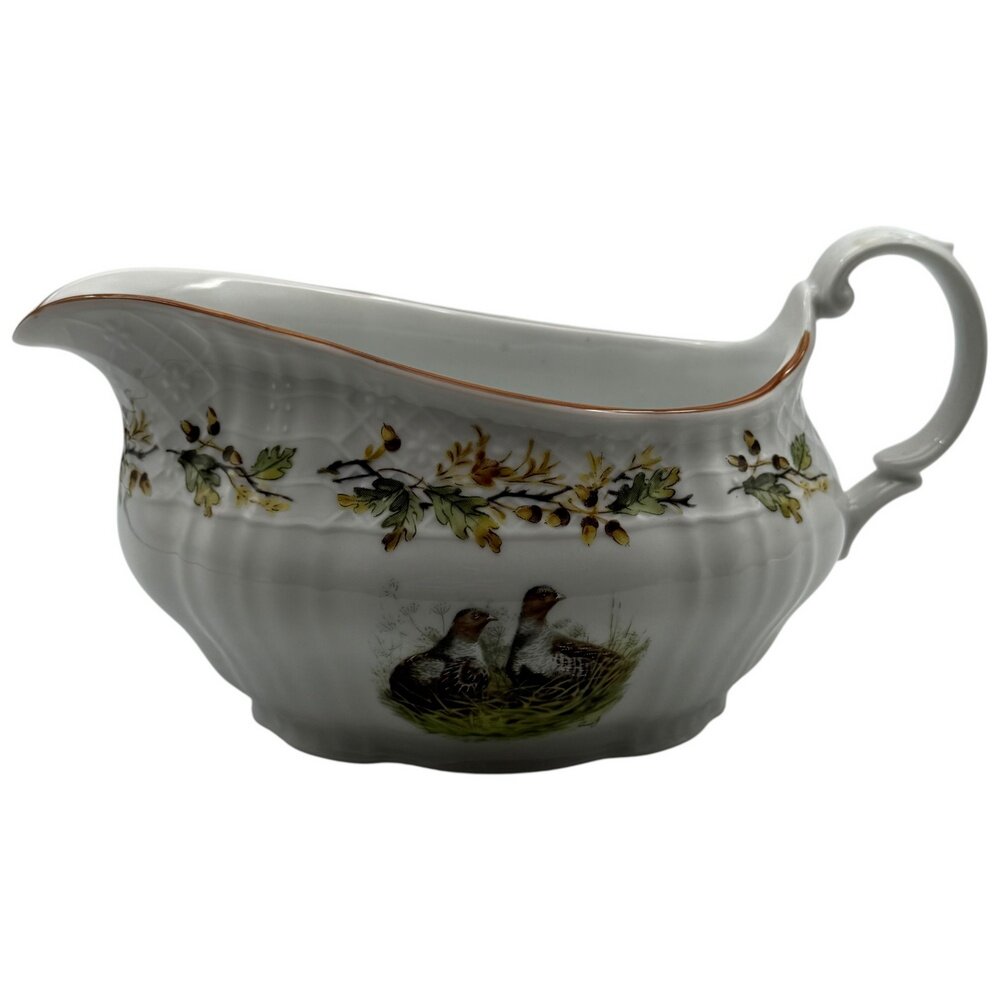 Соусник "Куропатки", 500 мл, худ. Чисар Йозеф, 1954-1990 гг, Seltmann Weiden, Германия
