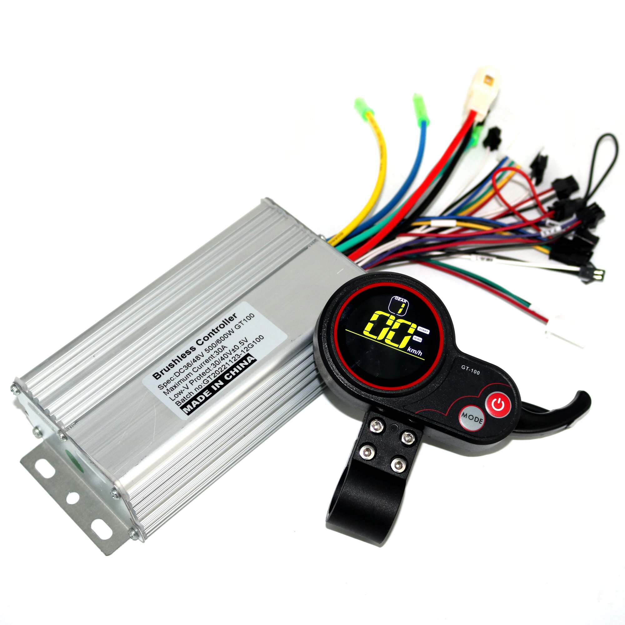 Контроллер двигателя GREENTIME 24/36/48/60В 500/600Вт для электровелосипеда