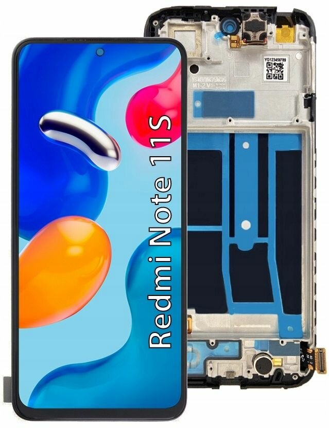 Дисплей для Xiaomi Redmi Note 11S 4G (2201117SG 2201117SI 2201117SY 2201117SL) модуль в рамке Черный In-Cell - Премиум