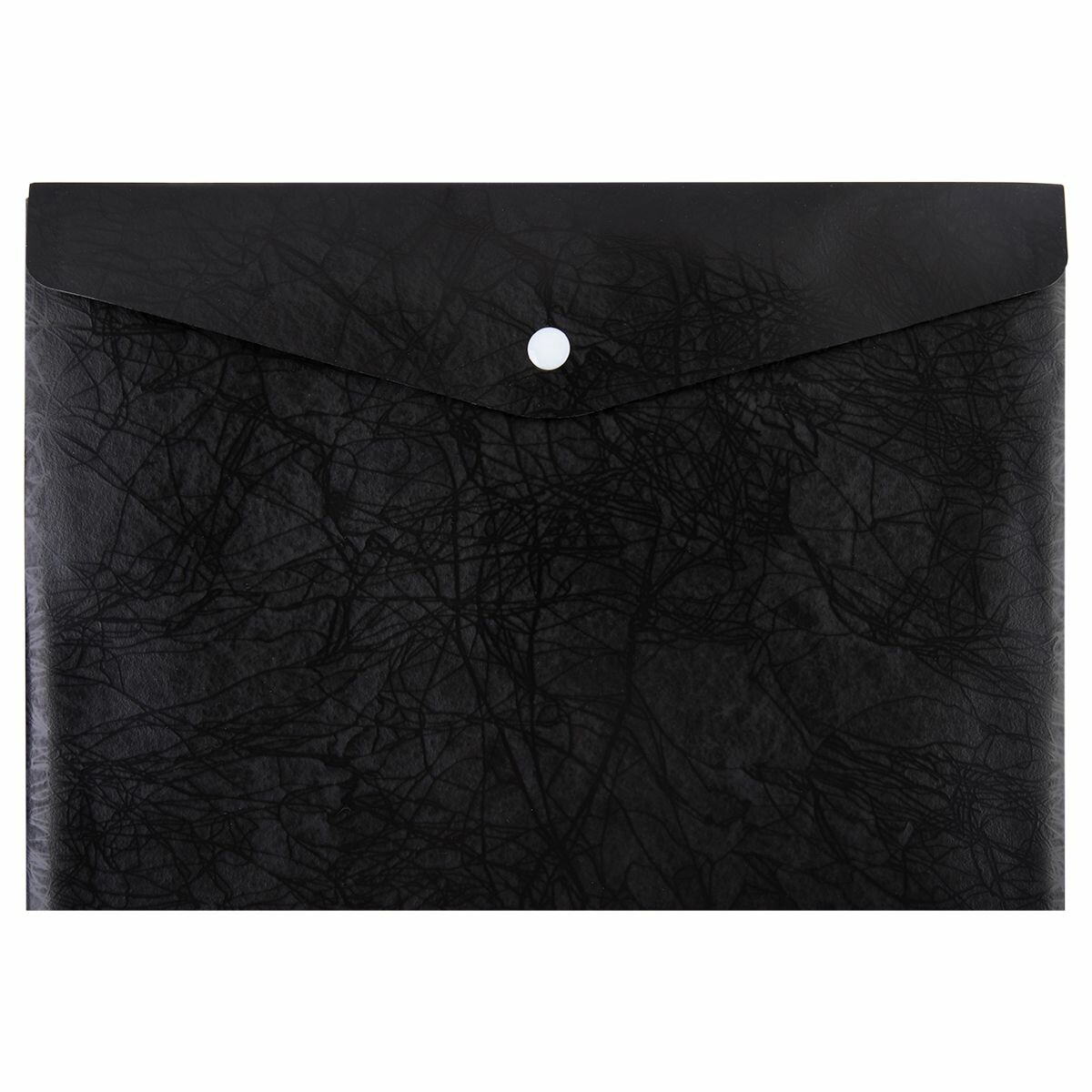 Папка-конверт 20 шт. "Expert Complete" Premier с кнопкой A4 180 мкм волокно черный new ЕС21114001