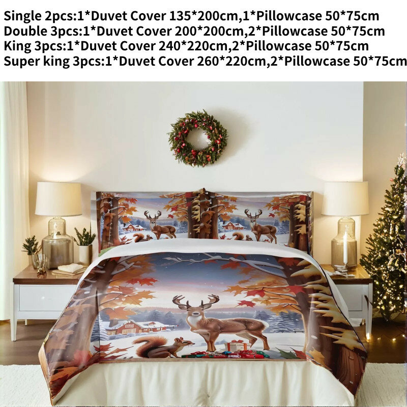 Комплект постельного белья charming cartoon anime 3 предмета из мягкого микрофибрового материала стиль 4 двойной