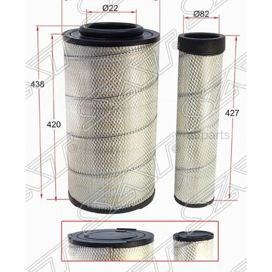 SAT ST-17801-3380-SET Фильтр воздушный Hino 500 04-