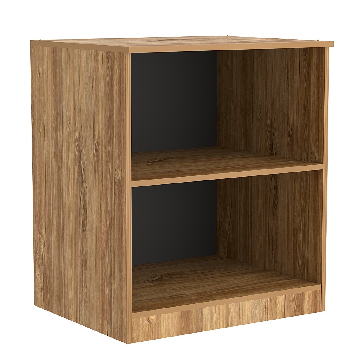 Стеллаж офисный вектор СТ-02, Дуб канзас коричневый Н1113 ST10