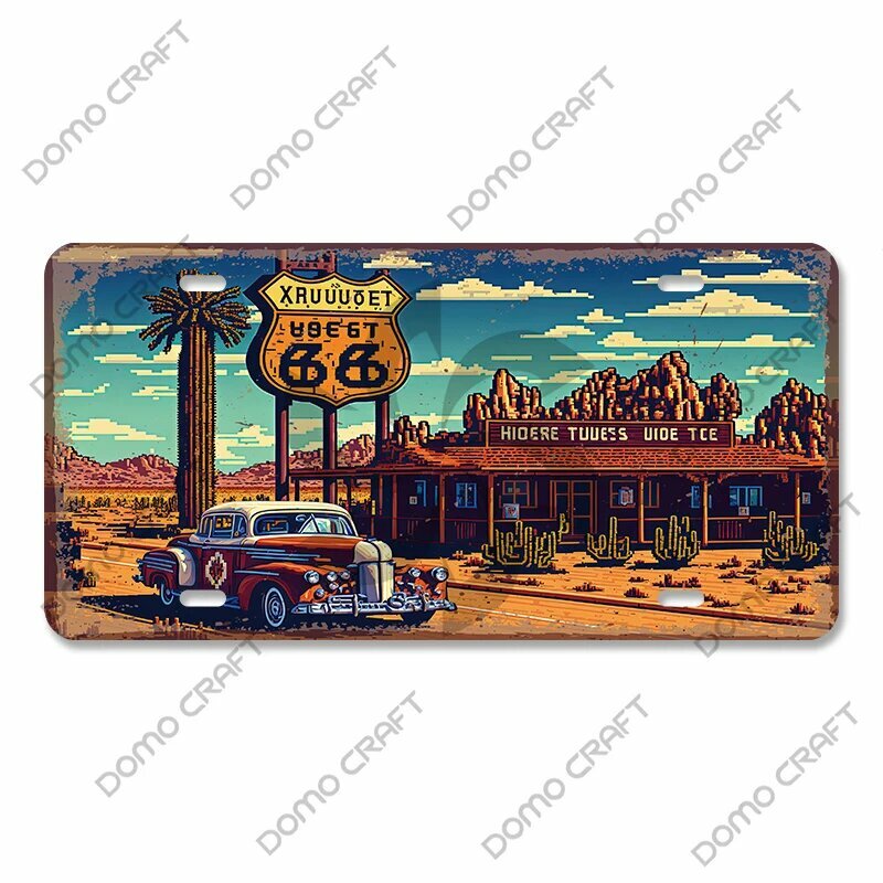 Металлический знак Route 66, цвет 22