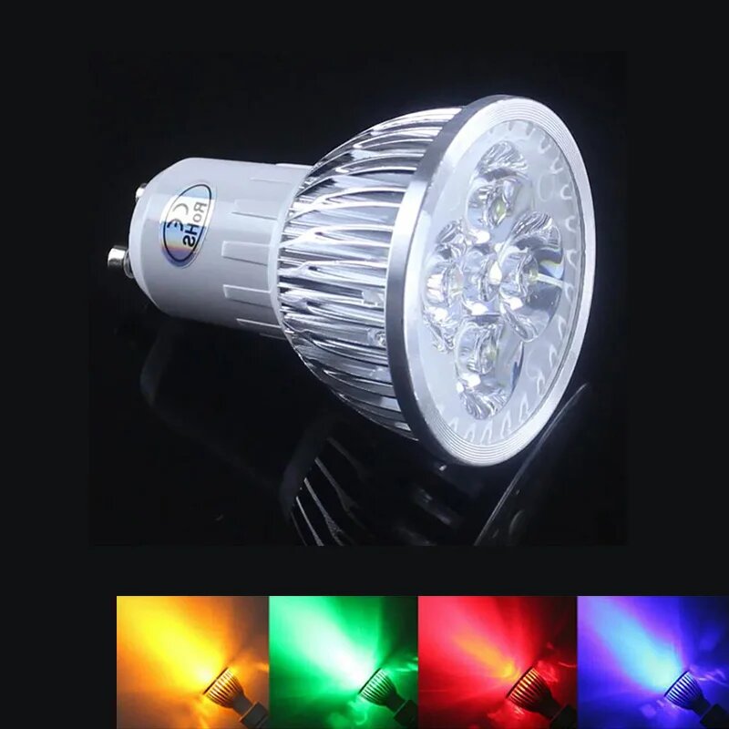 THEBSE Светодиодные лампы GU10 9Вт 12Вт 15Вт красный синий зеленый Красный, 9 Вт