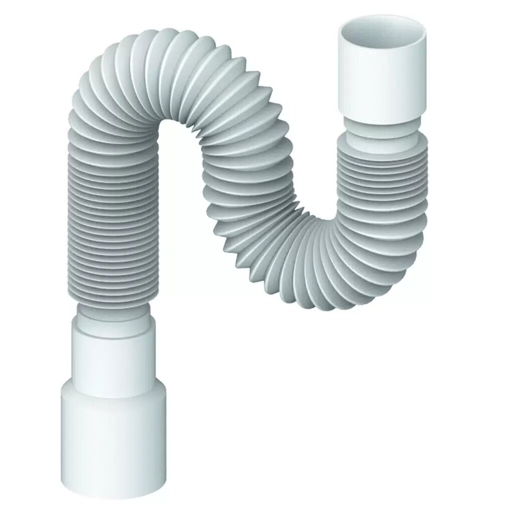 Труба гофрированная Unicorn Equation, полипропиленовая, для сифона, 80 см 40/50