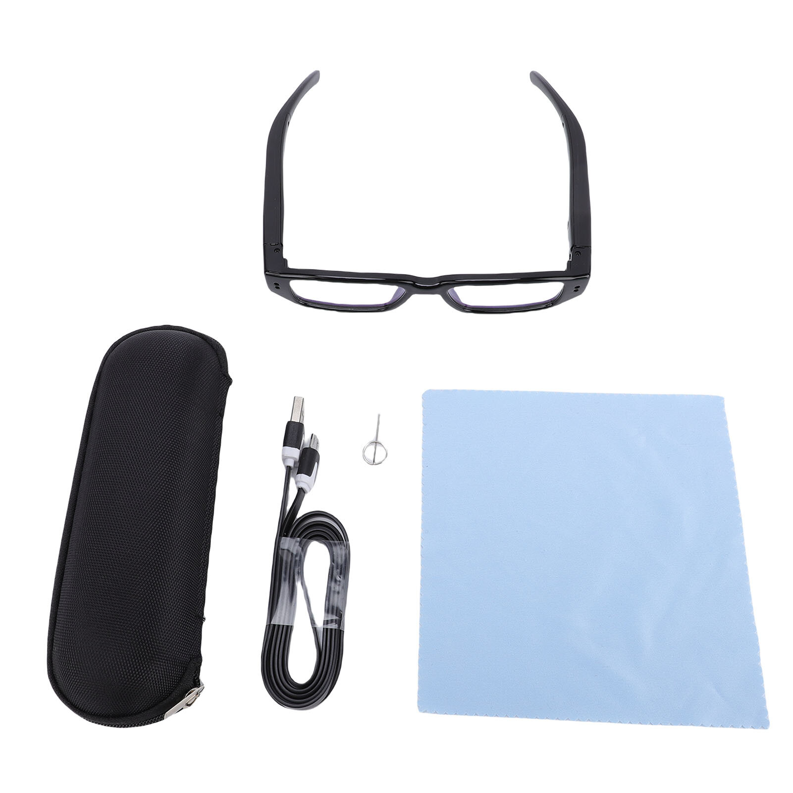 Стакратные очки камеры 1080p HD прозрачные интеллектуальные виды с широкоугольными видами Anti -Shak