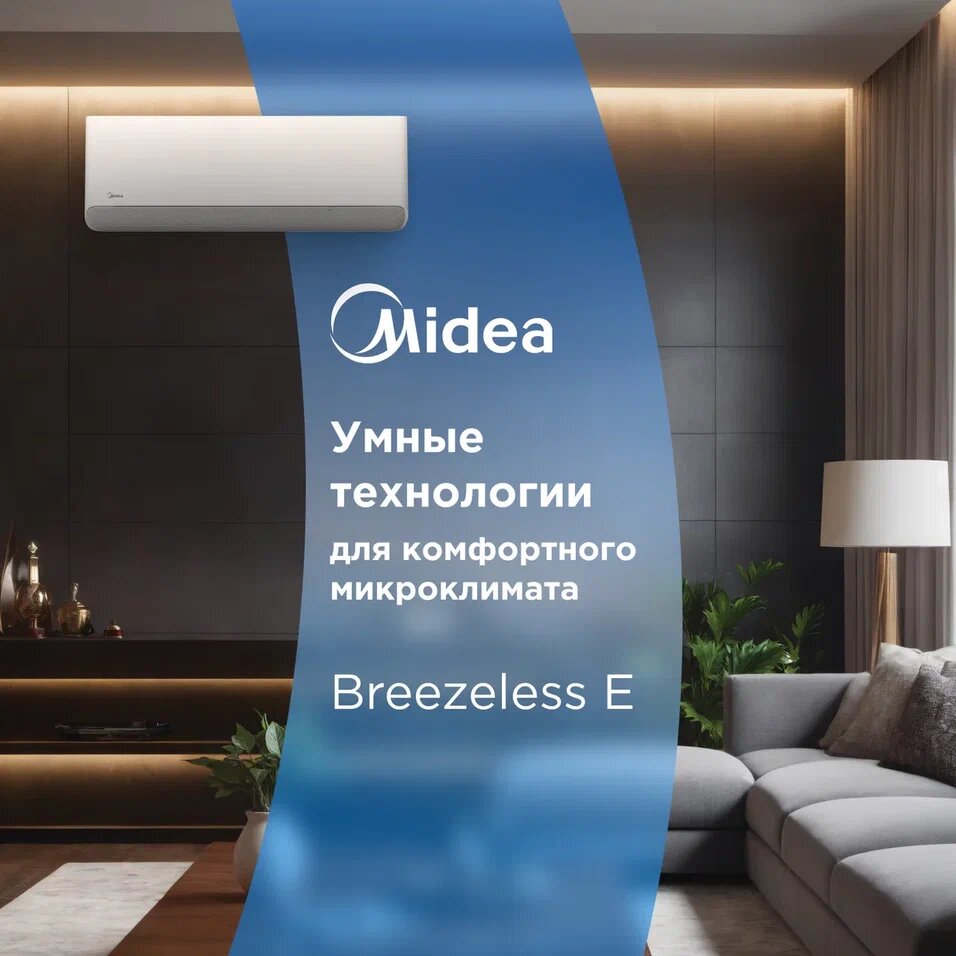 Сплит-система Midea Breezeless E MSFE1S-18FRN8G1/MOFE1-18FRN8G1 inverter — фото 1