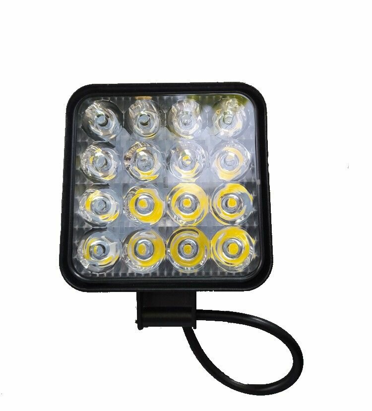 Фара светодиодная "MYX" 12-24 V 16LED 48W, (квадратные мини )