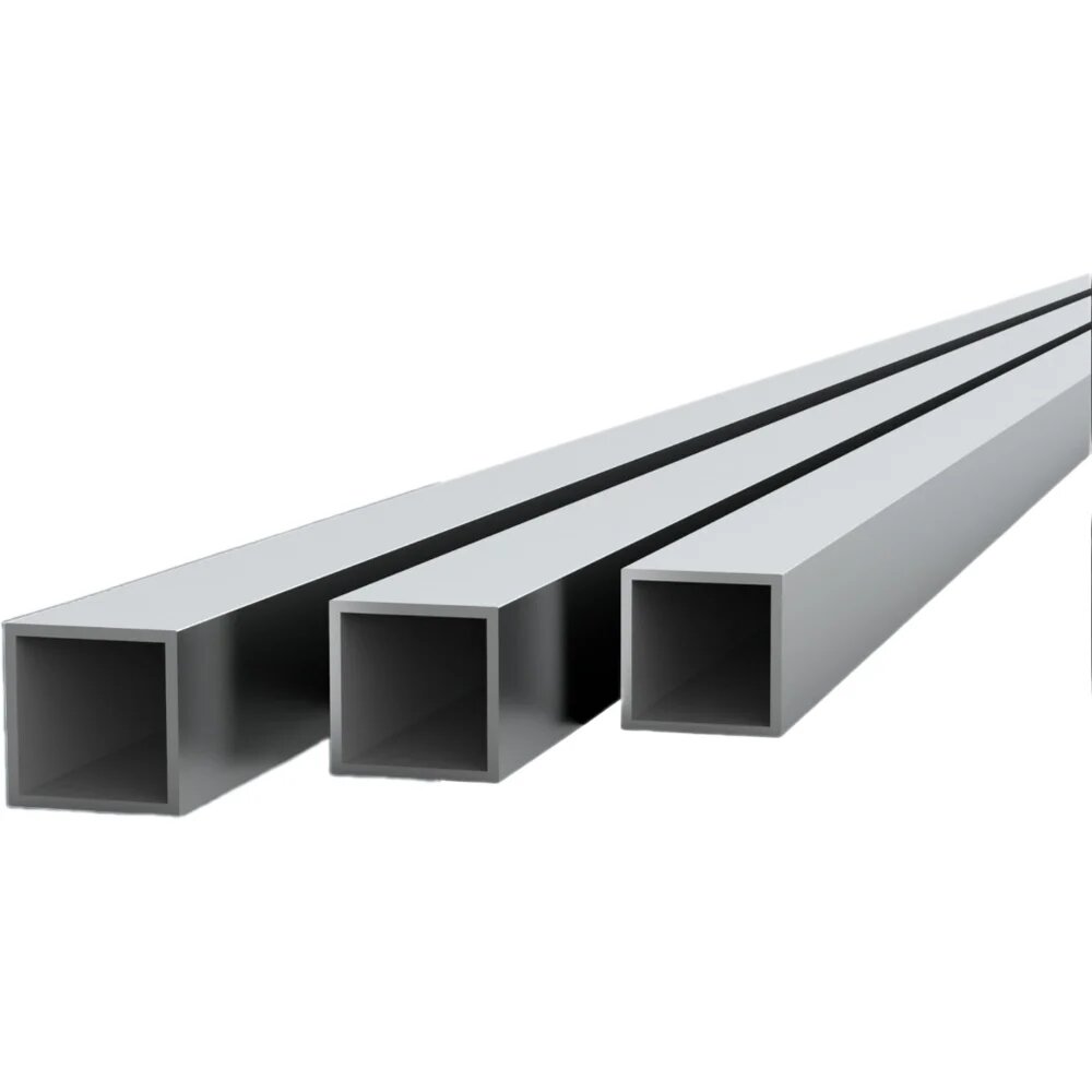 Труба квадратная алюминиевая диал 2000x20x20x1,5 мм, 3 штуки в комплекте 4687206760899