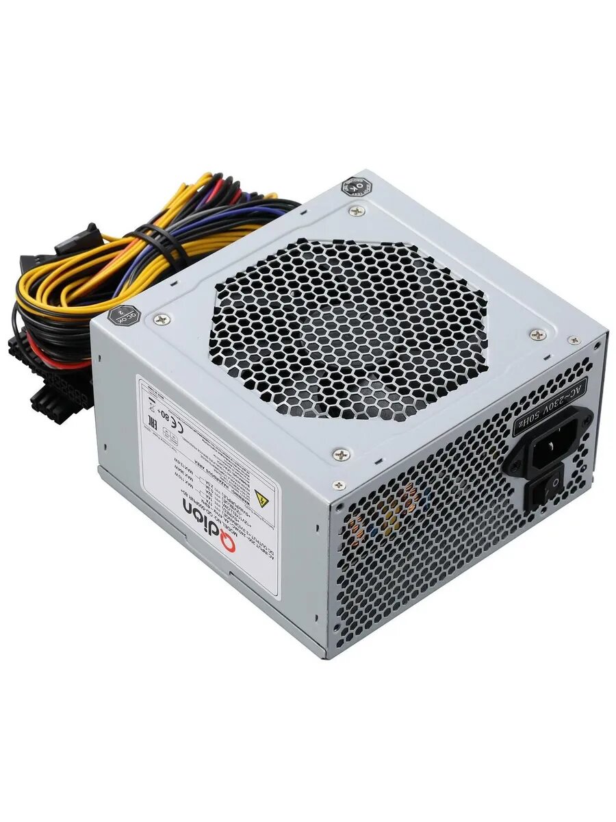 Блок питания Qdion QD-500PNR QDION QD-500PNR серый - 500 Вт