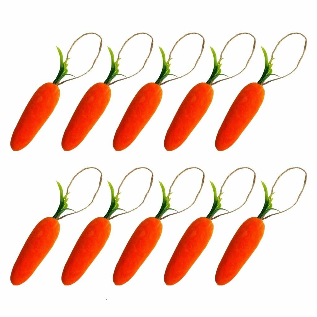 1 упаковка из 10 штук морковных пасхальных украшений из пенопласта-Л