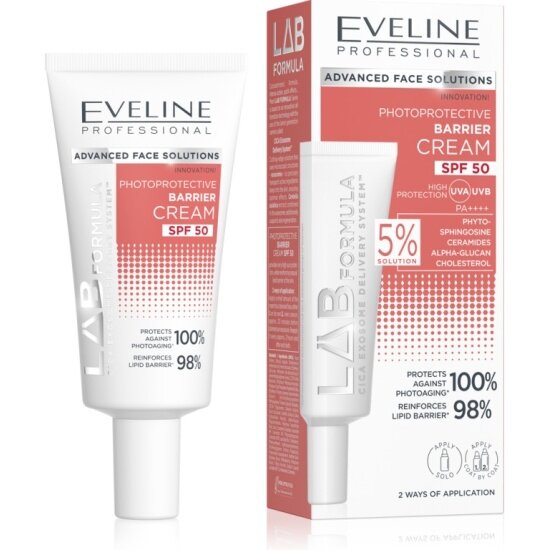 Крем для лица Eveline LAB FORMULA фотозащитный барьерный SPF50 40 мл